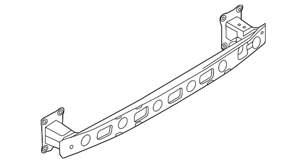 OEM Front Bumper Impact Crash Bar for Audi - 8V5 807 109D - 75027107 ...