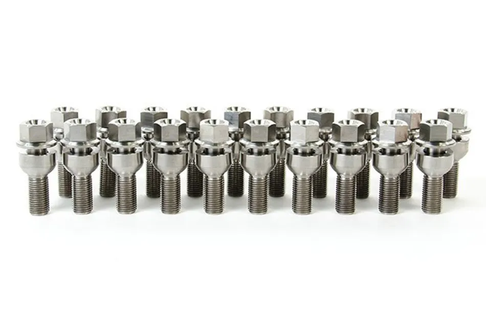 USP Titanium Wheel Bolt Set - 44mm (OEM Size) For Porsche - USP-TI-44P ...
