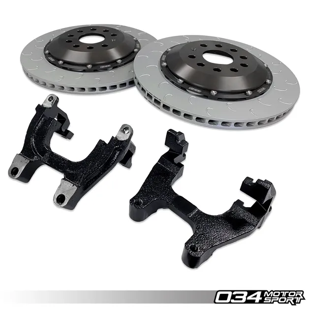 034 2-piece Floating Rear Brake Rotor 350mm For MQB VW & Audi: Black ...