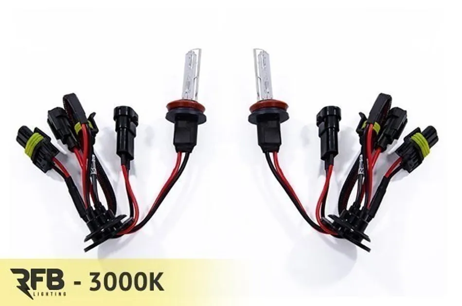 RFB Replacement HID Bulb Pair - 3000K (Rally Yellow) For H11 - H11-3000 ...