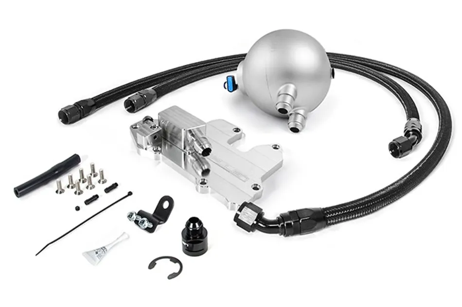 Spulen Billet Spherical Catch Can Kit V2 Silver For 1.8T and 2.0TSI ...