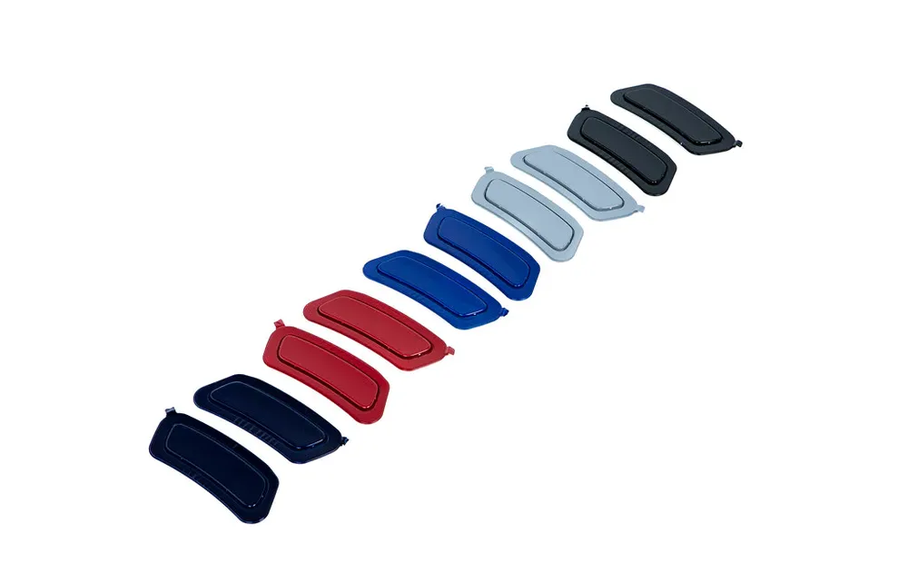 IND Front Painted Reflector Set For VW MK8 Golf GTI/R - Moonstone Grey ...