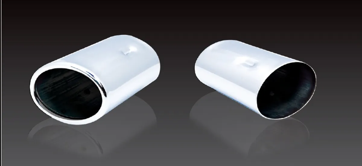 XForce Tip 2.25x3.25" Oval Rolled in Single Wall 4.25" Long Knock on ...