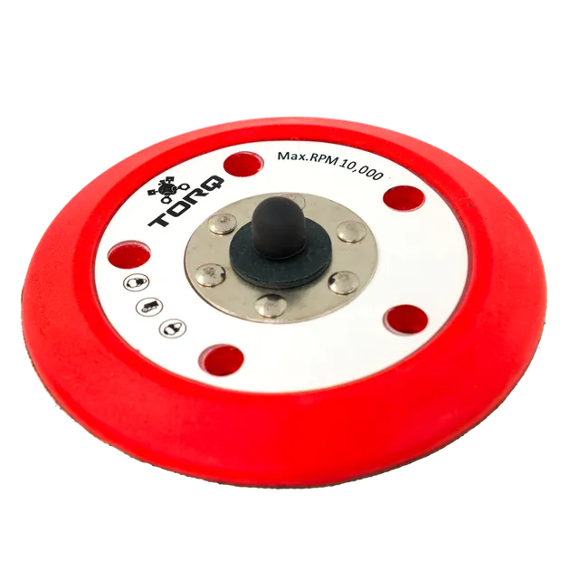 Chemical Guys TORQ R5 Dual-Action Red Backing Plate with Hyper Flex Technology (5 Inc - BUFLC ...