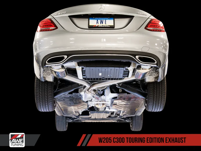 AWE Tuning C300 Touring Edition Exhaust For Mercedes-Benz W205 - 3015 ...