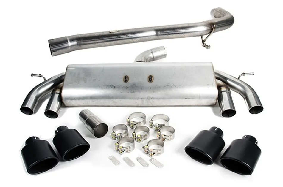 Milltek Non-Resonated Catback Exhaust (Black Tips) For VW MK7 Golf R ...