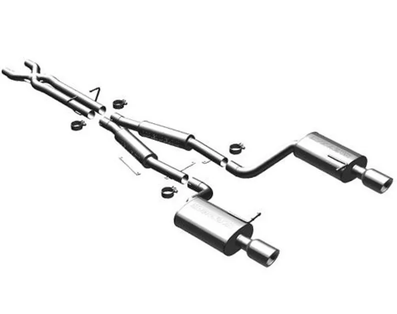 Magnaflow Exhaust 2.5" cat-back For B6 S4 - 16586 - 75000831 - USP ...