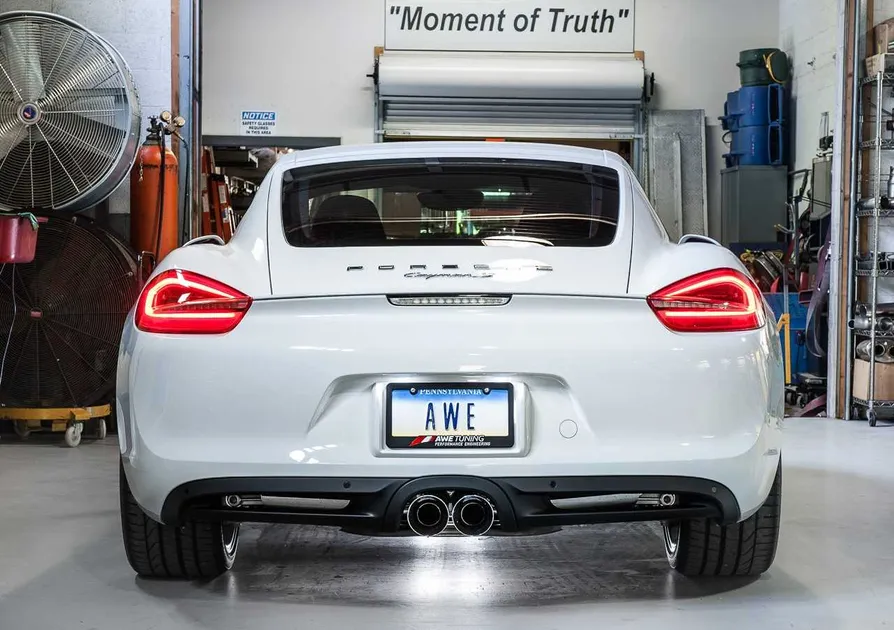 AWE Tuning Performance Exhaust System - With Diamond Black Tips For ...
