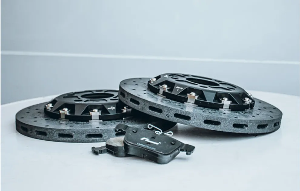 Racingline Stage 3+ Carbon Ceramic Rear Disc Rotor Conversion Upgrade ...