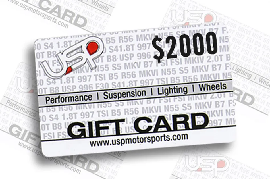 USP $2000 Gift Card - USP-GC-2000 - 75035494 - USP Motorsport