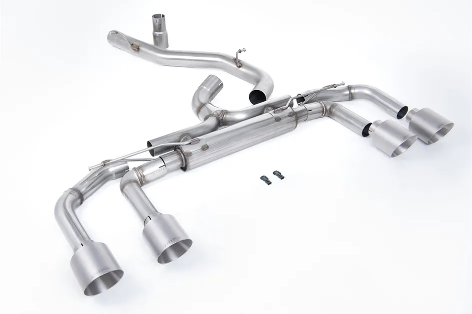 Milltek Race Non Valved Cat-Back Exhaust For VW MK8 Golf R - Titanium ...